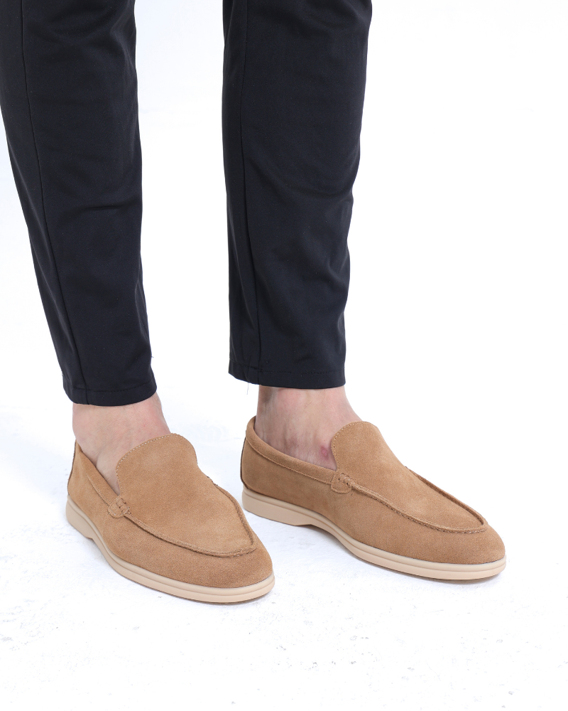 Luke | Old Money Style Heren Suède Loafer – Zentaro.nl